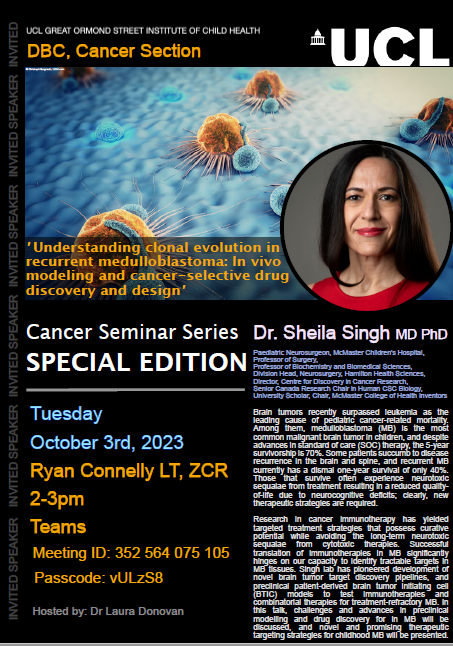 seminars – CRUK – City Of London Cancer Centre